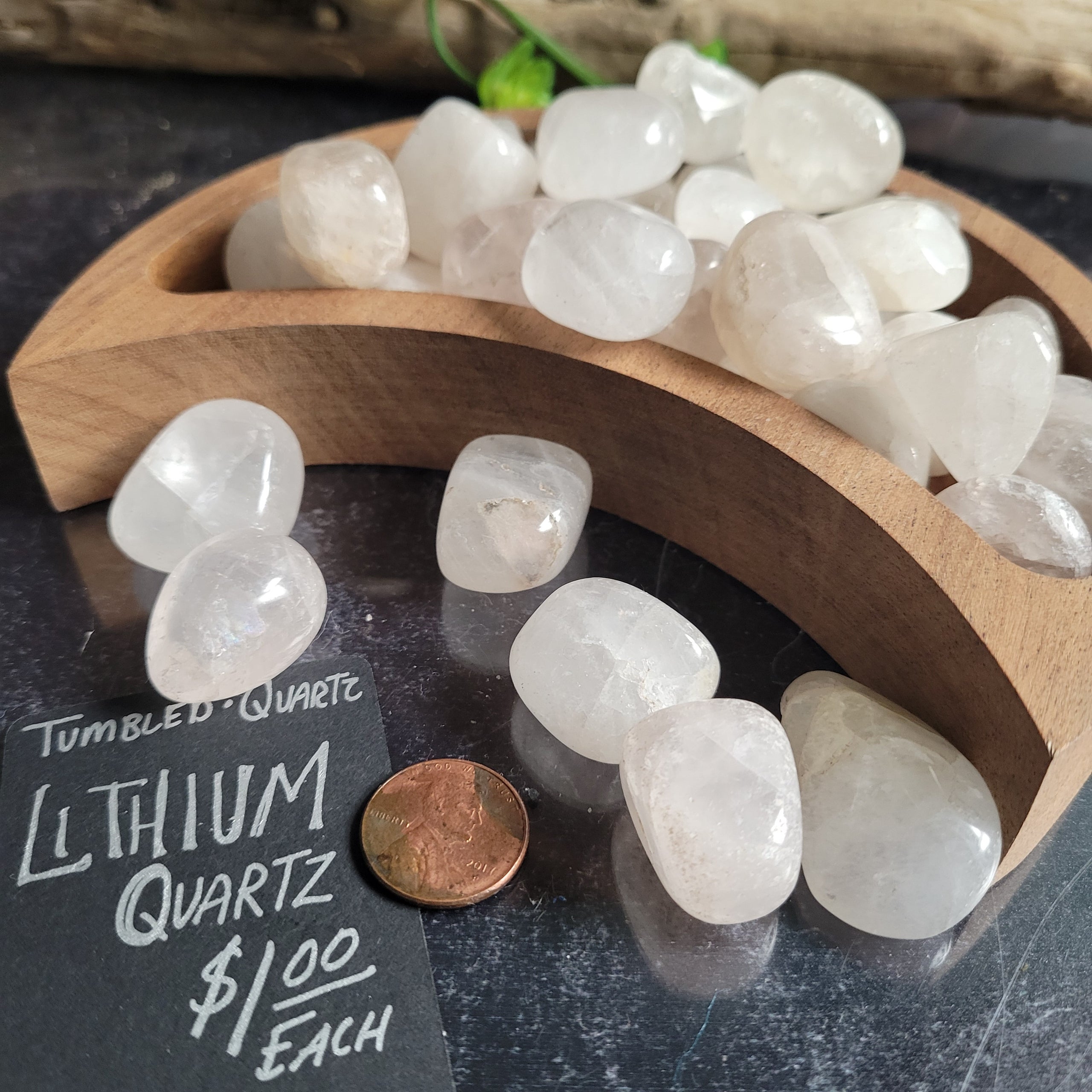 TUMBLED- QUARTZ, LITHIUM | Moonstone Circle