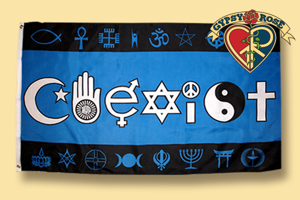 Gypsy Rose - Coexist Symbols Flag | Moonstone Circle